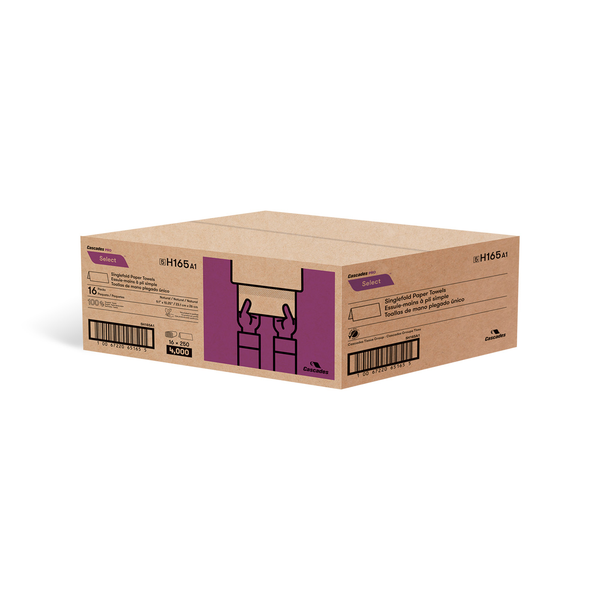 Cascades H165 Singlefold Paper Towels - Wipeco, Inc.