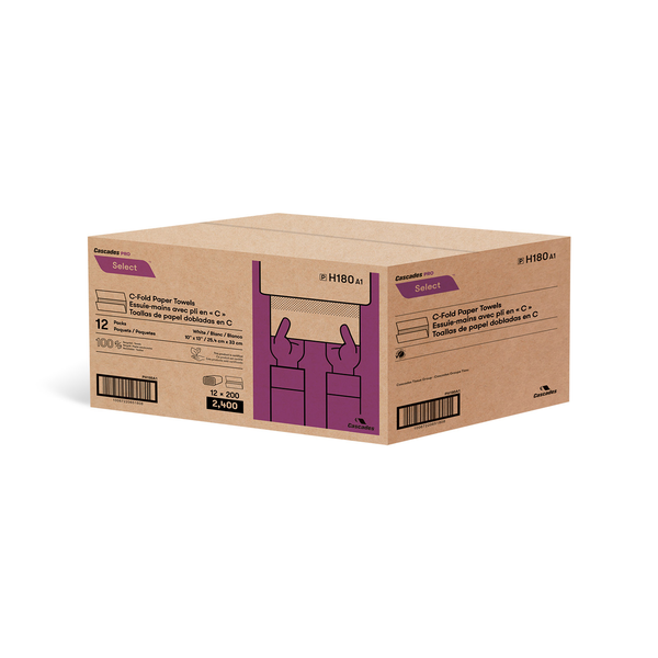 Cascades H180 C Fold Paper Towel - Wipeco, Inc.