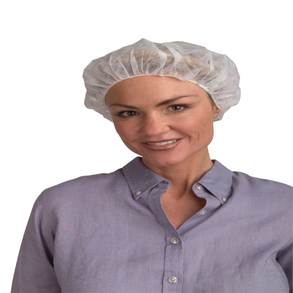 Polypropylene Bouffant Cap White 21 inch - Wipeco, Inc.