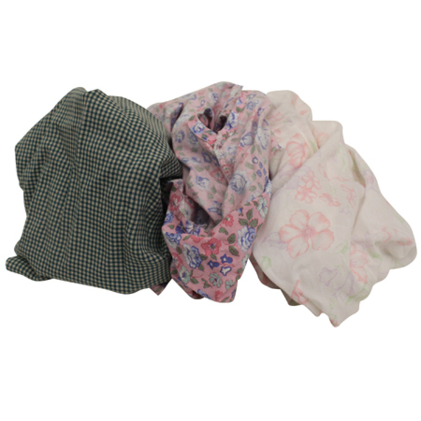 Recycled Near White Rags 50 lb box - Wipeco, Inc.