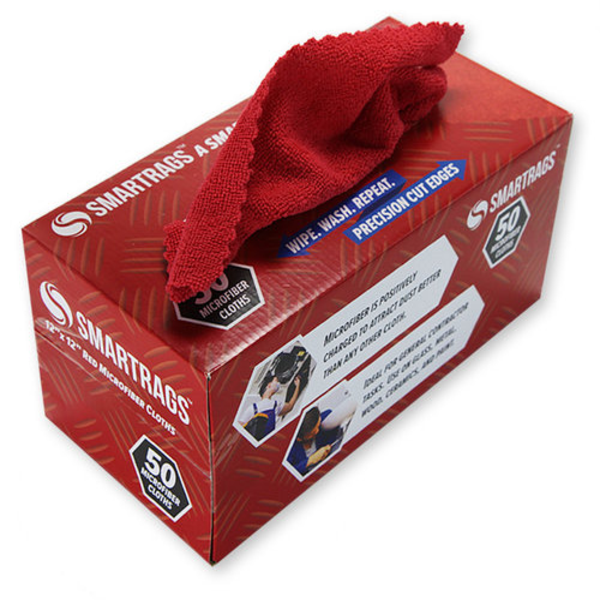 SMARTRAGS Microfiber Cloth Dispenser Box Red - Wipeco, Inc.