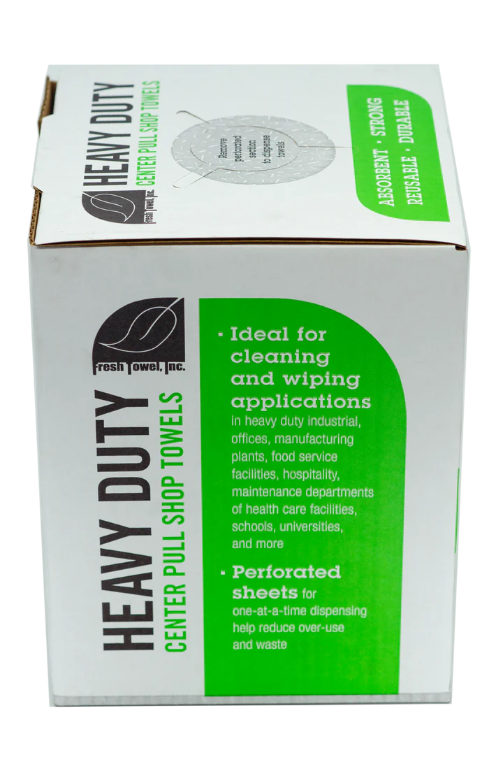 Heavy Duty Shop Towels Center Pull - MAX STRENGTH - 160 Sheets